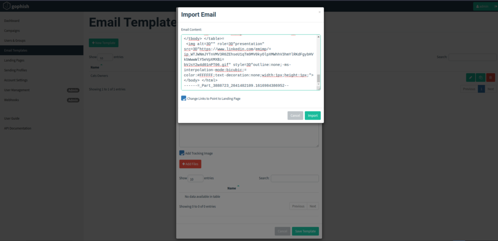 GoPhish : Open Source Phishing Toolkit for Penetration Testing
