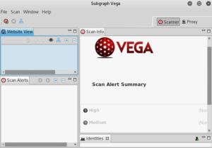 Vega –Web Applications Scanner with Proxy Features